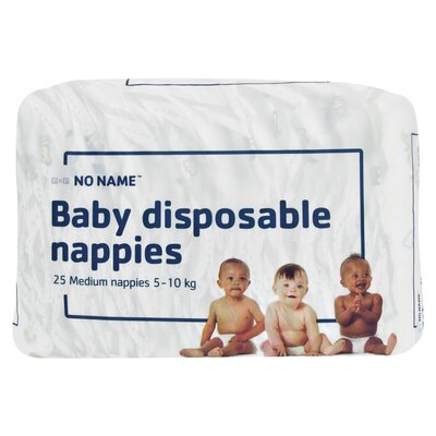 PnP No Name Nappies Medium 5-10kg 25s | PnP