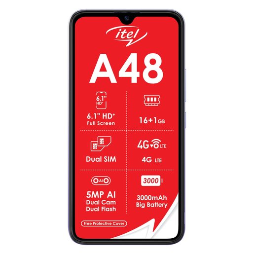 Itel A48 Graduation Purple 16GB Dual Sim Network Locked | PnP