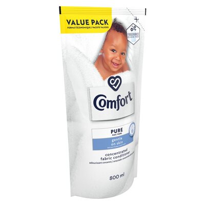 Comfort Pure Concentrated Laundry Fabric Softener Refill for Sensitive ...