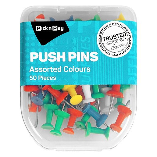 PnP Assorted Push Pins 50 Pieces | PnP