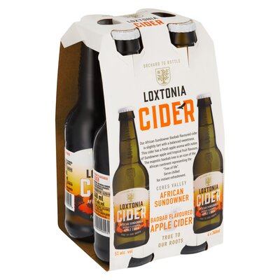 Loxtonia Cider Sundowner Apple 4 x 340ml | Smart Price Specials | PnP Home