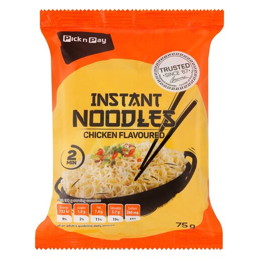 PnP Chicken Flavour Instant Noodles 75g | PnP