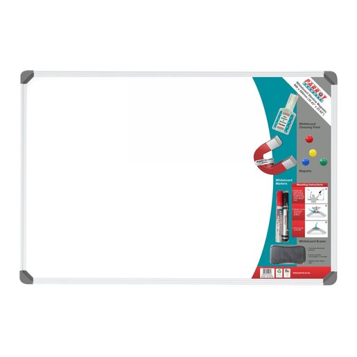 Parrot 900 x 600 mm Slimline Magnetic Whiteboard | Smart Price Specials ...