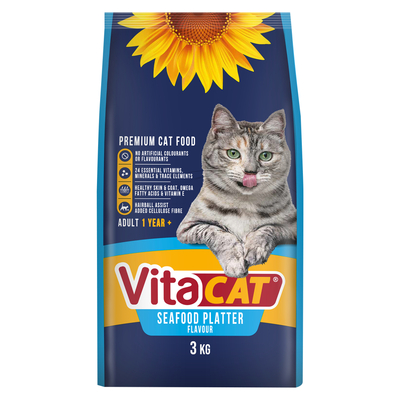 Vitacat Seafood Platter Flavour Cat Food 3kg | PnP