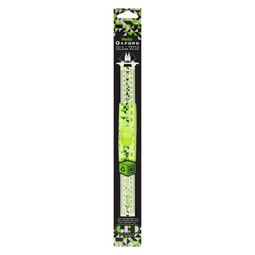 Helix Oxford Green Geometry Folding Ruler 30cm | PnP