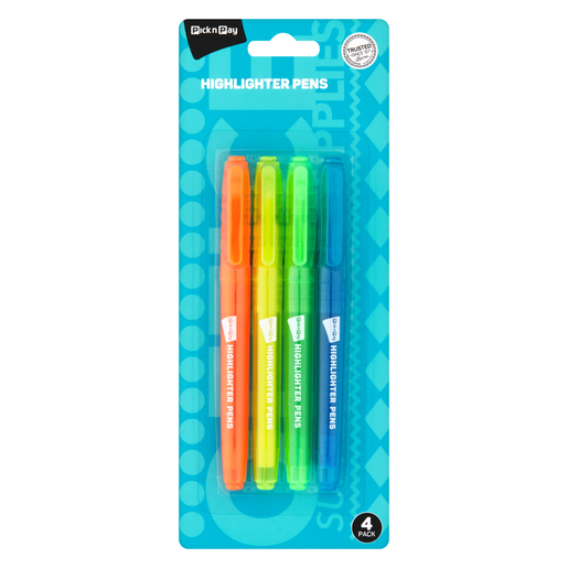 PnP Highlighter Pens 4 Pack | Smart Price Specials | PnP Home