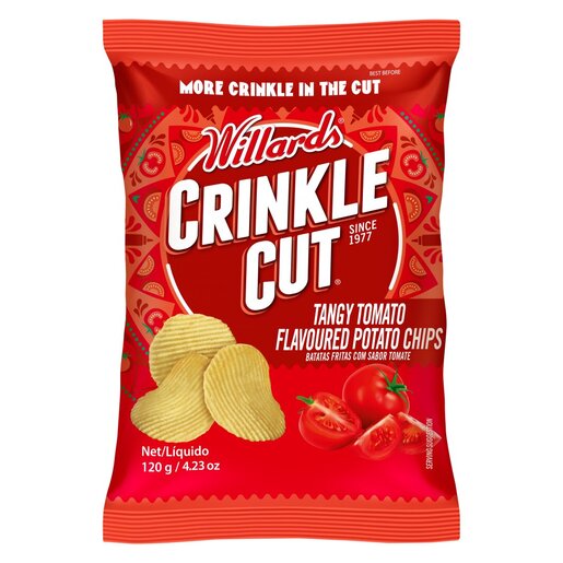 Willards Chips Crinkle Cut Tomato 120g | PnP