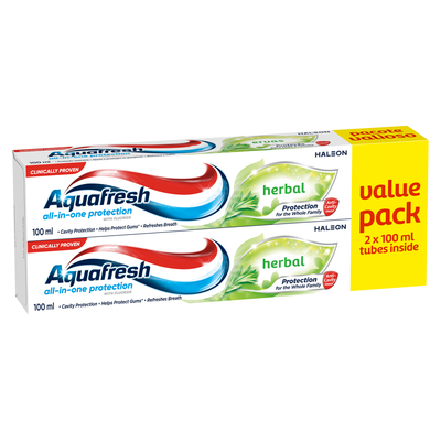 Aquafresh Herbal Toothpaste Value Pack 2 x 100ml | PnP