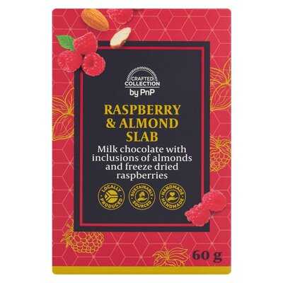 Crafted Collection Raspberry & Almonds Slab 60g | PnP