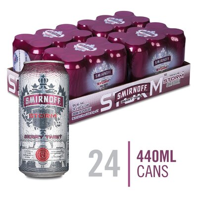 Smirnoff Storm Berry Twist Can 24 x 440ml | PnP