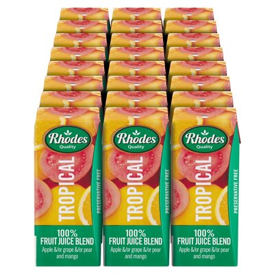 Rhodes 100% Fruit Juice Blend Tropical 200ml x 24 | PnP