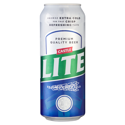 Castle Lite Premium Lager Beer 330ml | PnP