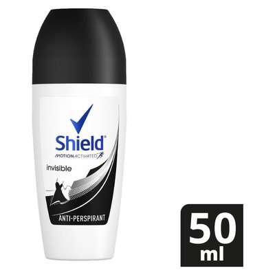 Shield Women Invisible Black & White Antiperspirant Roll On Deodorant ...