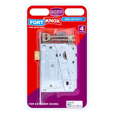 Fort Knox 4-Lever Chrome Plated Lock Only | Smart Price Specials | PnP Home