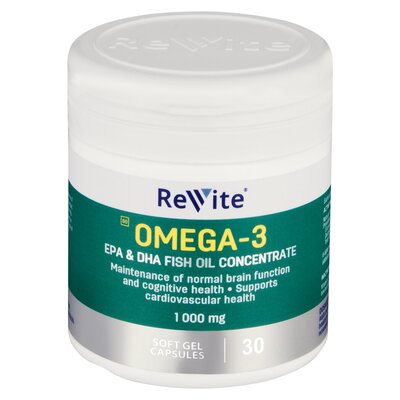 Revite Omega 3 1000MG 30 Softgels Capsules | PnP
