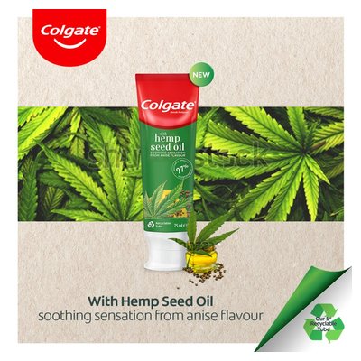 Colgate Natural Hemp Seed Oil, Soothing Toothpaste 75m x 12 | PnP