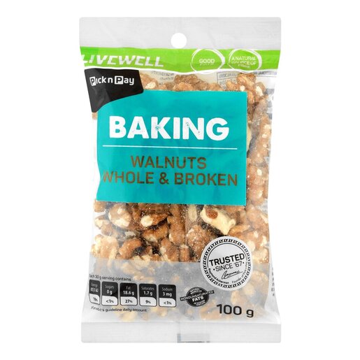 PnP Live Well Walnuts Whole & Broken 100g | PnP