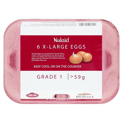 Nulaid Extra Large Eggs 6 Pack | PnP