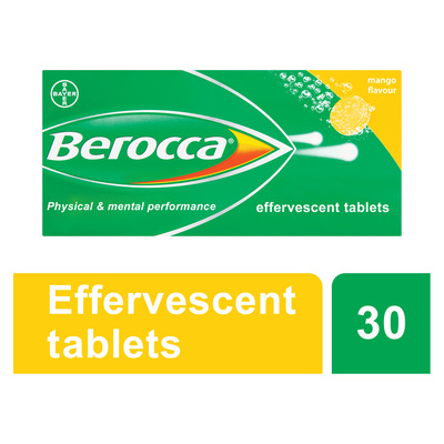 Berocca Mango 30 Effervescent Tablets | PnP