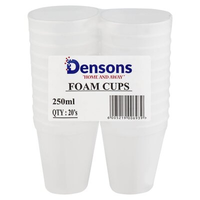 Densons Cups 250ml 20 Pack | PnP