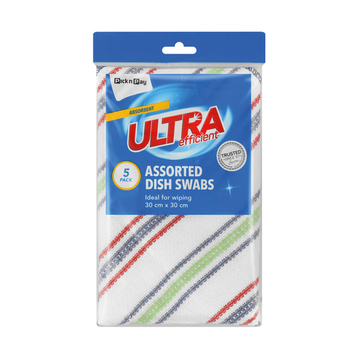 PnP Ultra Assorted Dish Swabs 5 Pack | PnP