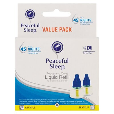 Peaceful Sleep Mosquito Repellent Liq Ref 2 x 35ml | PnP