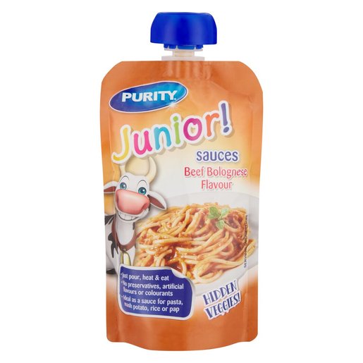 Purity Junior Sauce Beef Bolognese 110ml | PnP