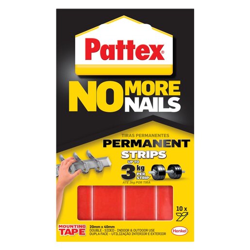 Pattex No More Nails Permanent Mounting 10 Pack | PnP