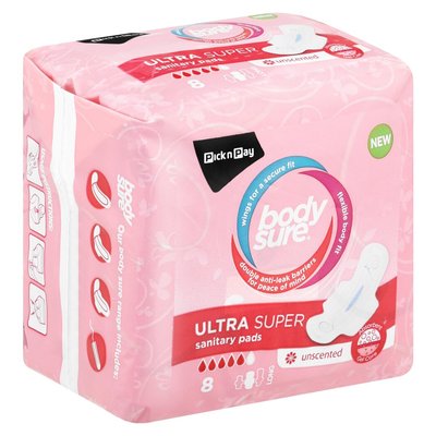 PnP Bodysure Ultra Super Pads 8 Pack | PnP