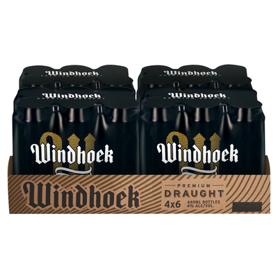 Windhoek Premium Draught Beer Cans 24 x 500ml | PnP