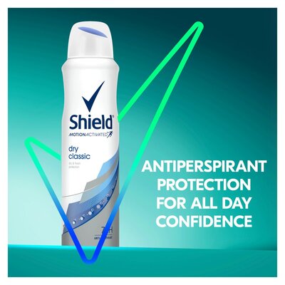 Shield Women Dry Classic Antiperspirant Deodorant Body Spray 150ml ...