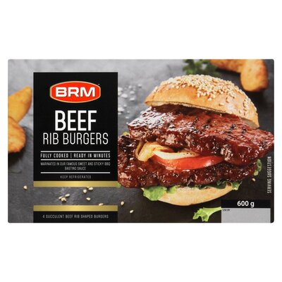 Bbq Rib Manufact Beef Rib Burgers 600g | PnP