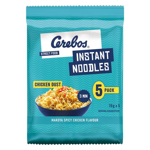 Cerebos Street Food Chicken Dust Flavour Instant Noodles 5 x 70g | PnP