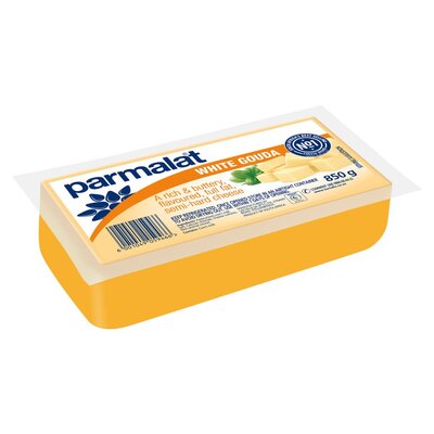 Parmalat White Gouda Full Fat Semi-Hard Cheese 850g | Smart Price ...