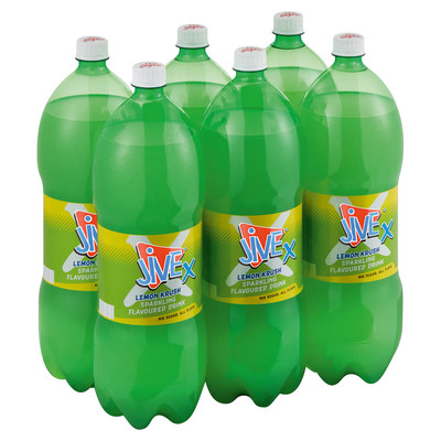 Jive X Lemon Krush No Sugar Sparking Flavoured Drink 2L x 6 | PnP