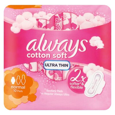 Always Maxi Cotton Normal Pads 10 Pack | PnP