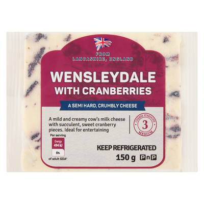 PnP Wensleydale Cranberry 150g | PnP