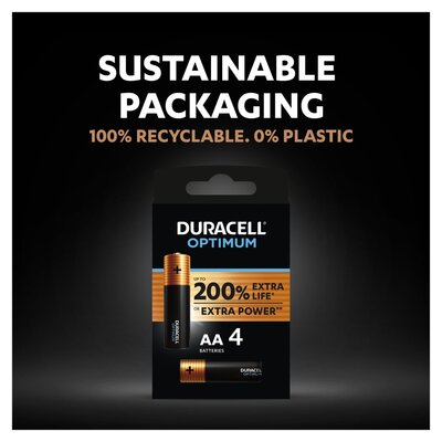 Duracell Optimum Aa Batteries 4 Pack | PnP