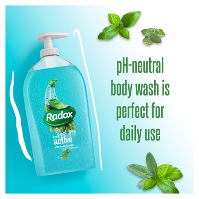 Radox Feel Active Basil & Sage Body Wash 750ml | PnP