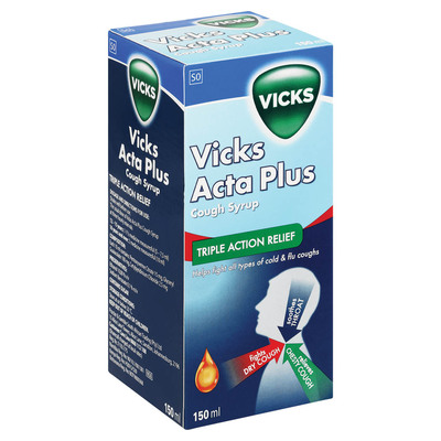 Vicks Acta Plus Cough Syrup 150ml | PnP