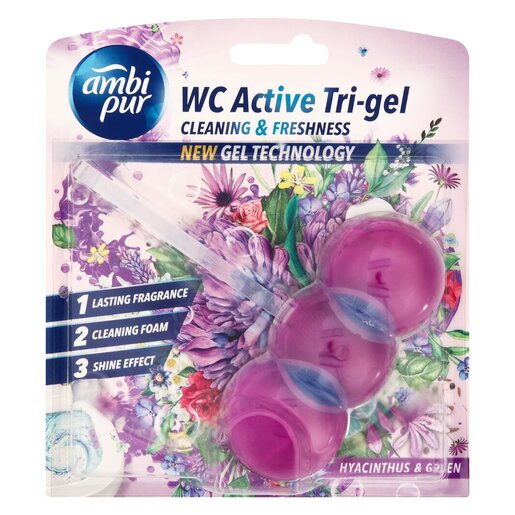 Ambi Pur Flush Gel Starter Kit Hyacinthus & Green 48g | PnP