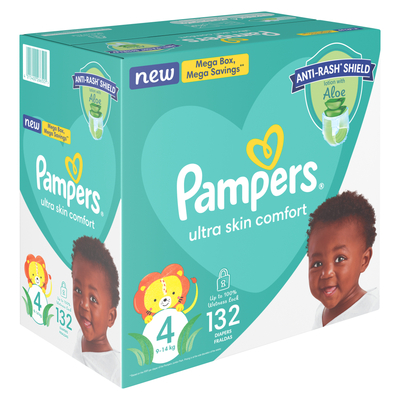Pampers Baby Dry Size 4, Mega Savings Box 132 Nappies 132s | PnP