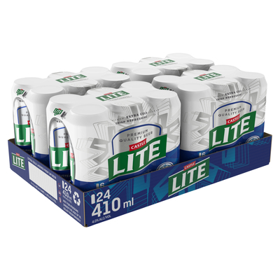 Castle Lite Draught Beer 6 x 500ml | PnP