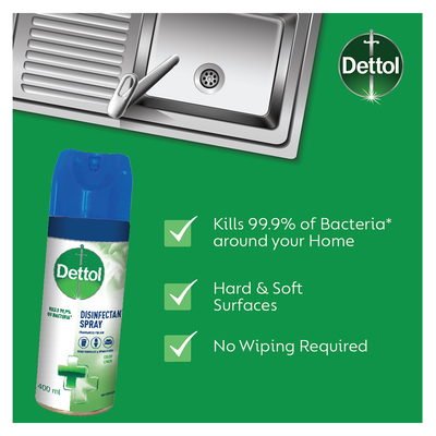 Dettol Disinfectant Spray Crisp Linen 400ml | PnP