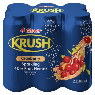Krush Sparkling Cranberry Juice 6 x300ml | Smart Price Specials | PnP Home