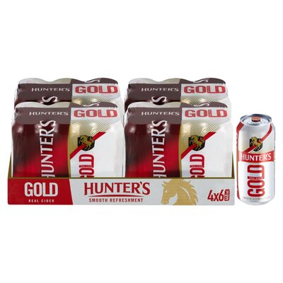 Hunters Gold Cider Can 24 x 440ml | PnP