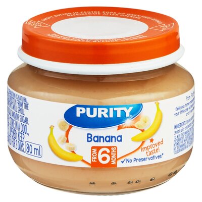 Purity Jar Banana 80ml from 6 Months | PnP