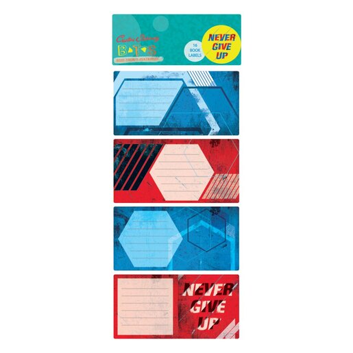 Creative Never Give Up Book Labels 16 Pack | PnP