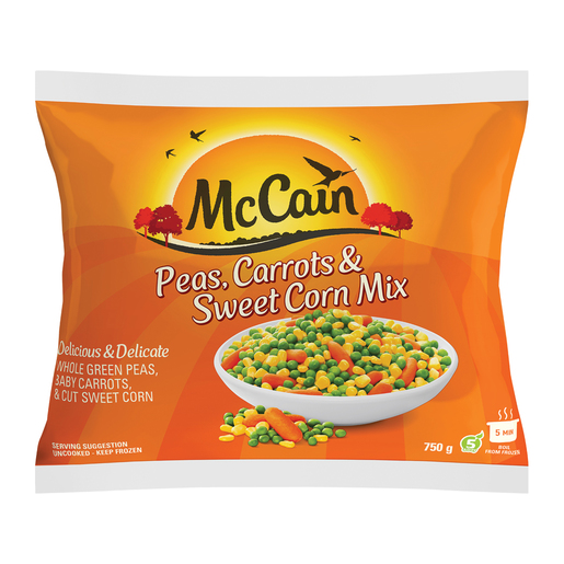 McCain Peas, Carrots & Sweet Corn 750g | Smart Price Specials | PnP Home