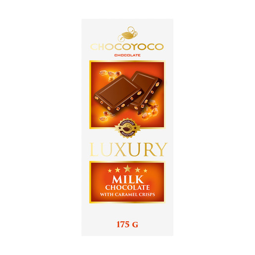 Chocoyoco Milk Chocolate with Caramel Crisp 175g x 60 | PnP